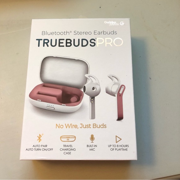 Gabba Goods | Headphones | True Buds Pro Bluetooth Stereo Earbuds Nwt ...